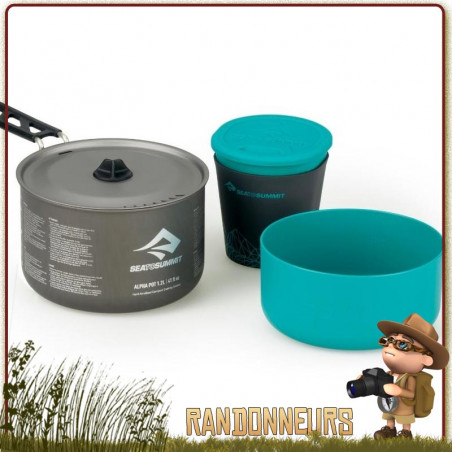 Popote Alpha Pot Set 11 Sea To Summit solo complete de trekking